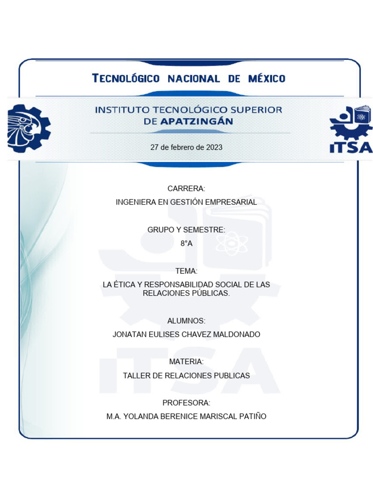 Ev-U1-Ensayo Ética y Responsabilidad RRPP | PDF | Responsabilidad social corporativa | Business