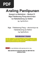 Araling Panlipunan 10: Unang Markahan - Modyul 4 | PDF