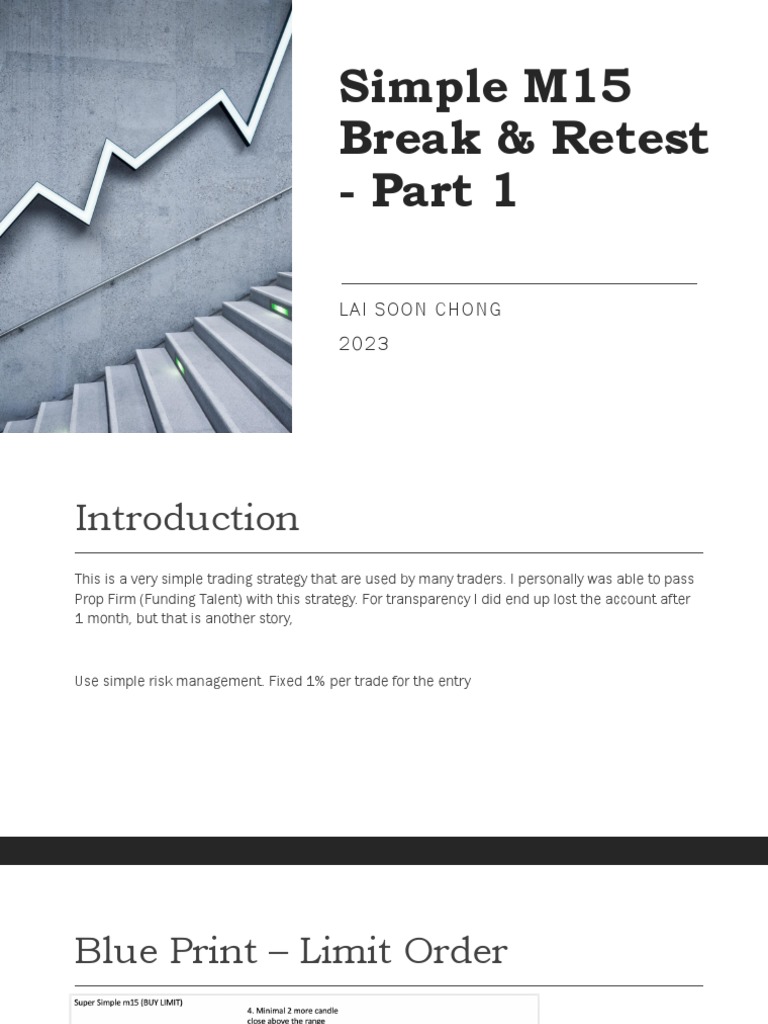 Simple M15 Break & Retest - Part 1 | PDF | Business | Finance & Money ...