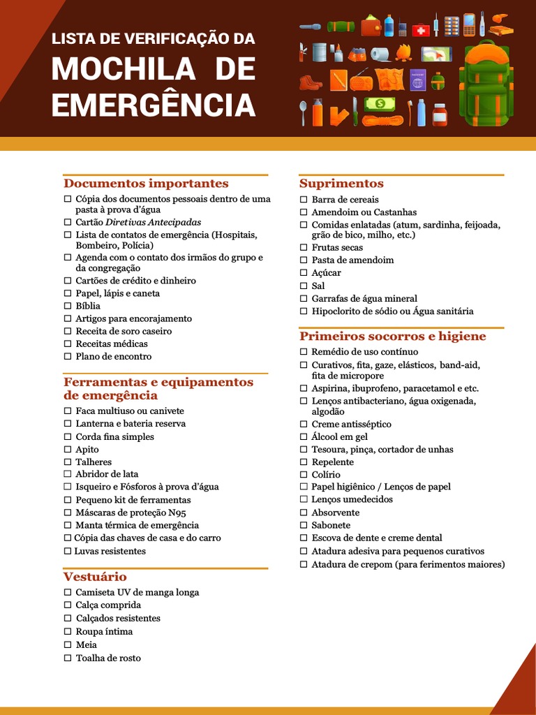 Mochila de Emergência | PDF