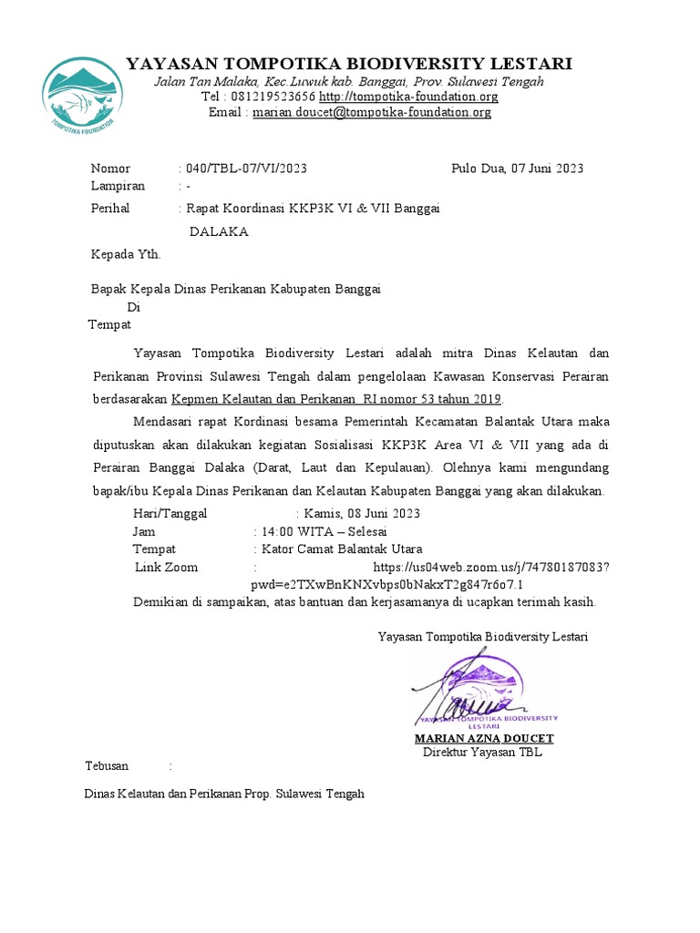 Surat Tebusan Prov. Sulawesi Tengah | PDF