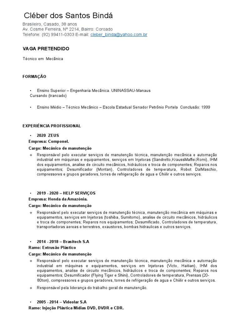 De Cléber Bindá | PDF | Negócios | Computadores