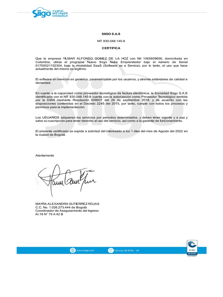 Certificación de Software | PDF Certificación de Software | PDF