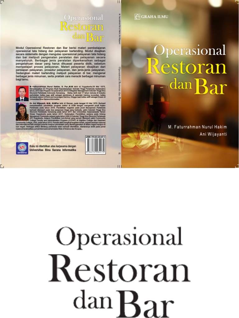 Operasional Restoran Dan Bar | PDF