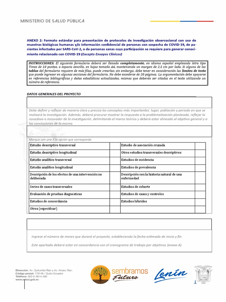 Datos Generales Del Proyecto: Título | PDF | Consentimiento informado