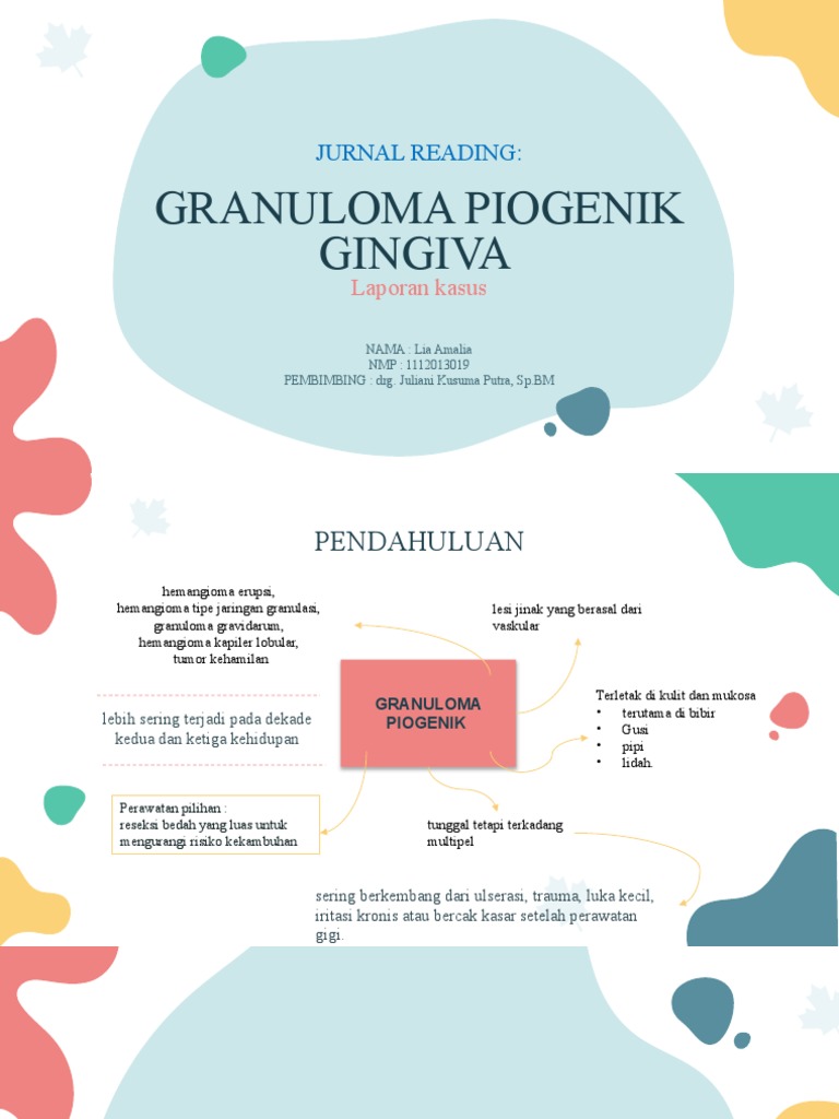 Granuloma Pyogenik Gingiva - Lia Amalia - Jurding | PDF