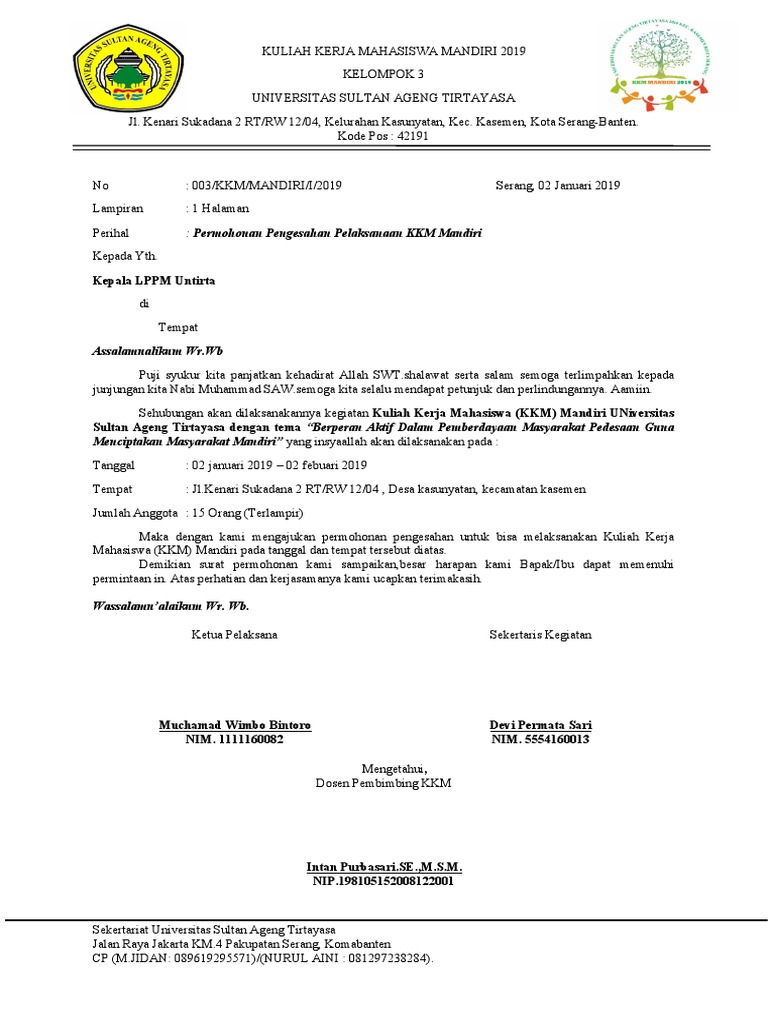Surat LPPM | PDF