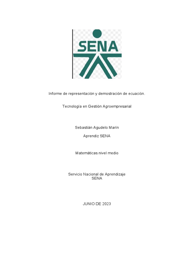 informe sena | PDF