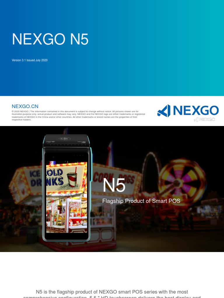 Nexgo N5 | PDF | Point Of Sale | Smartphone