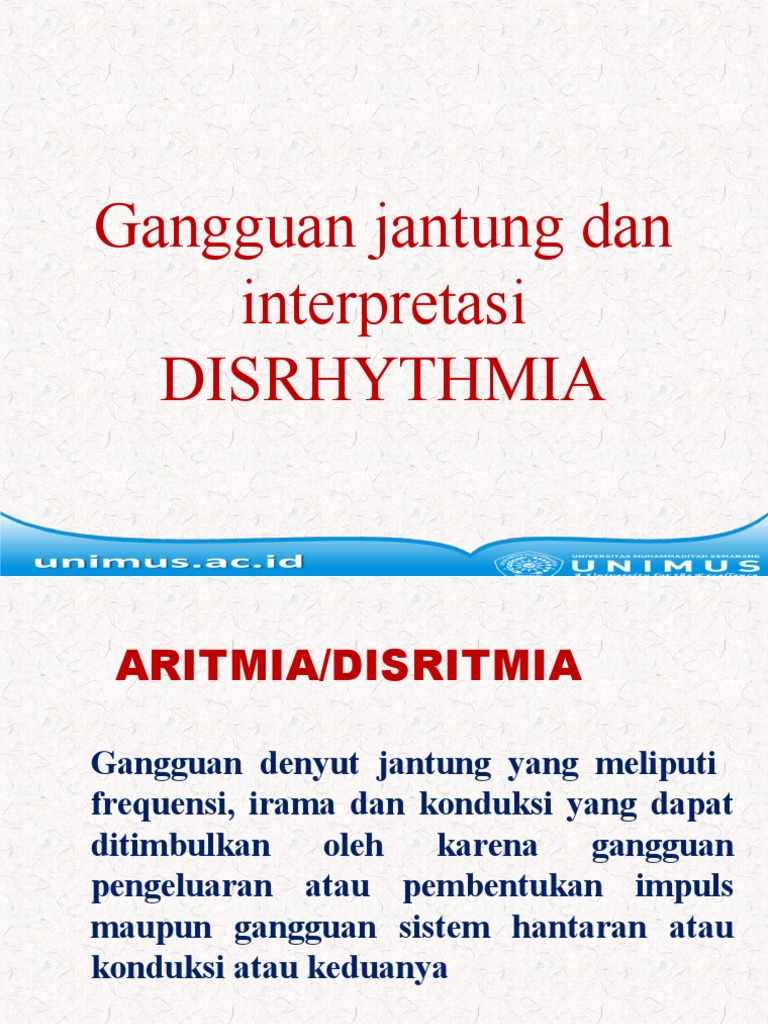 Gangguan Irama Jantung Disritmia | PDF