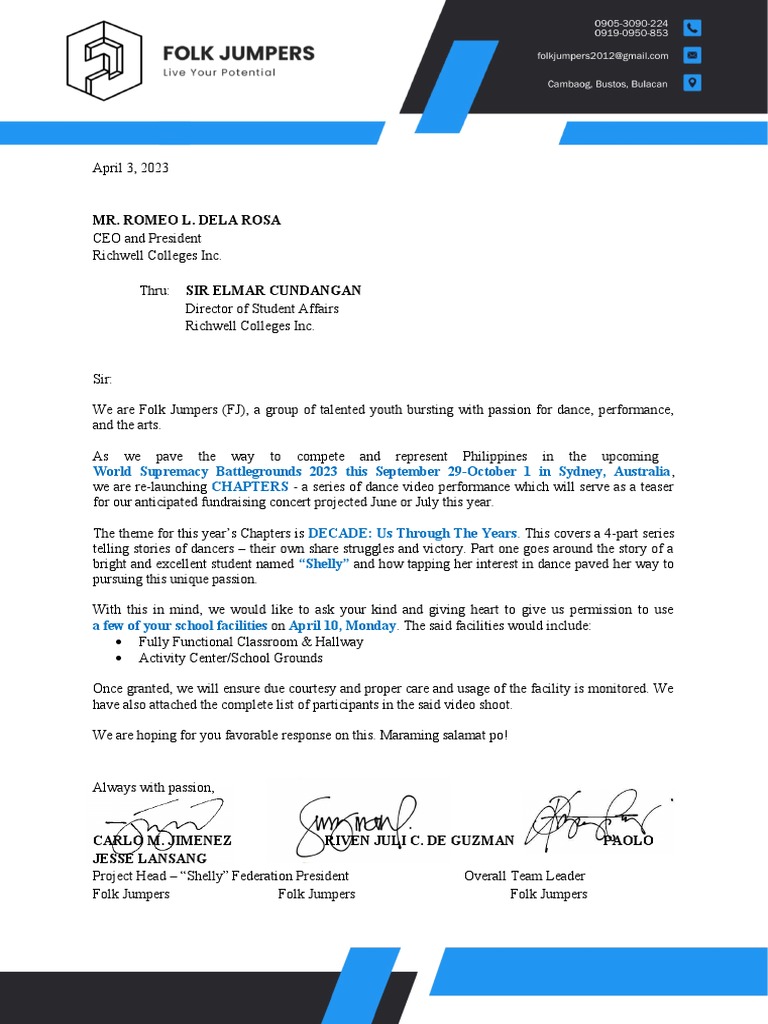 RCI Letter 2023 | PDF | Art