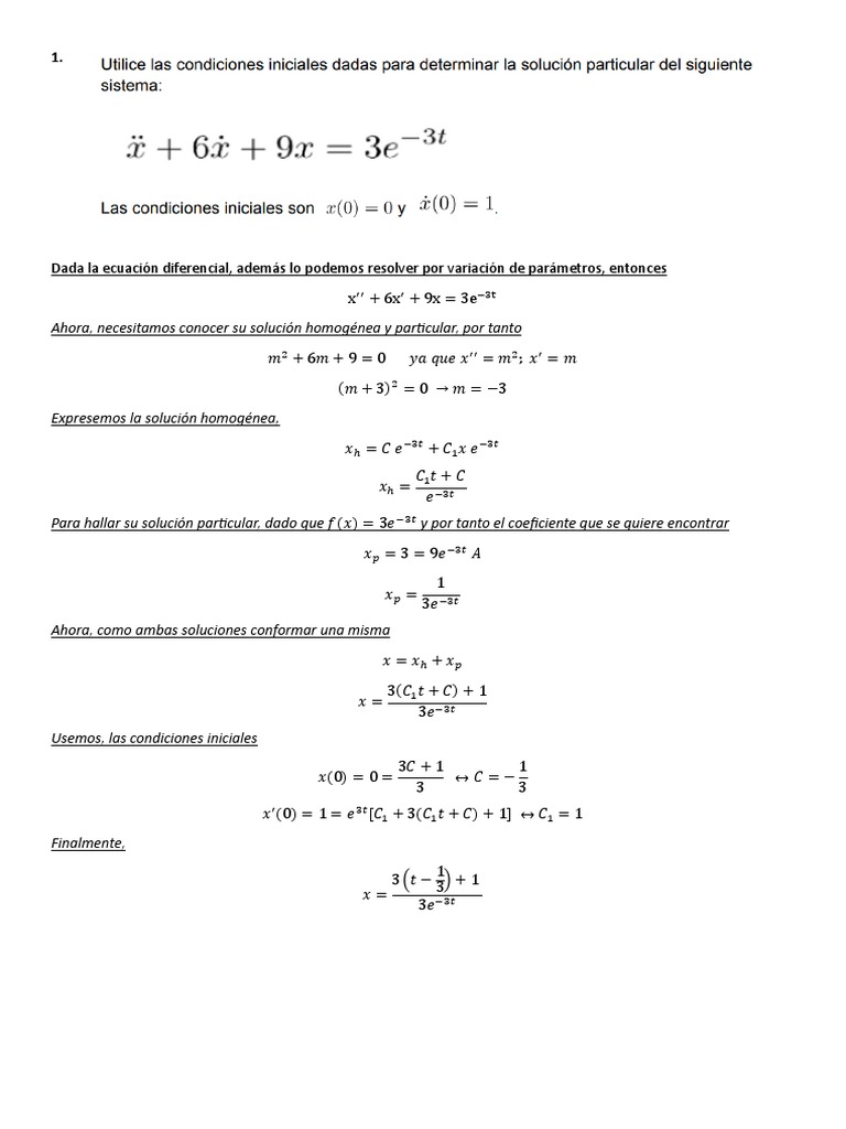 Ejercicios - Matemática Avanzada | PDF | Integral | Objetos matemáticos