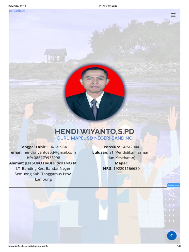 Info GTK 2023 Hendi | PDF