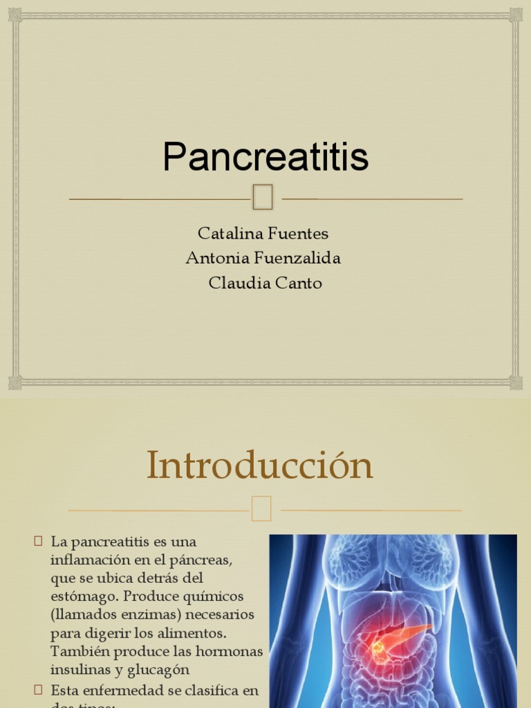 Pancreatitis | PDF | Enfermedades y trastornos | Ciencias de la Salud