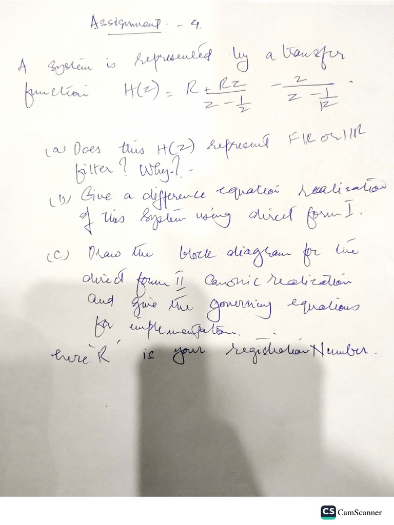 DSP Assignment 4 | PDF