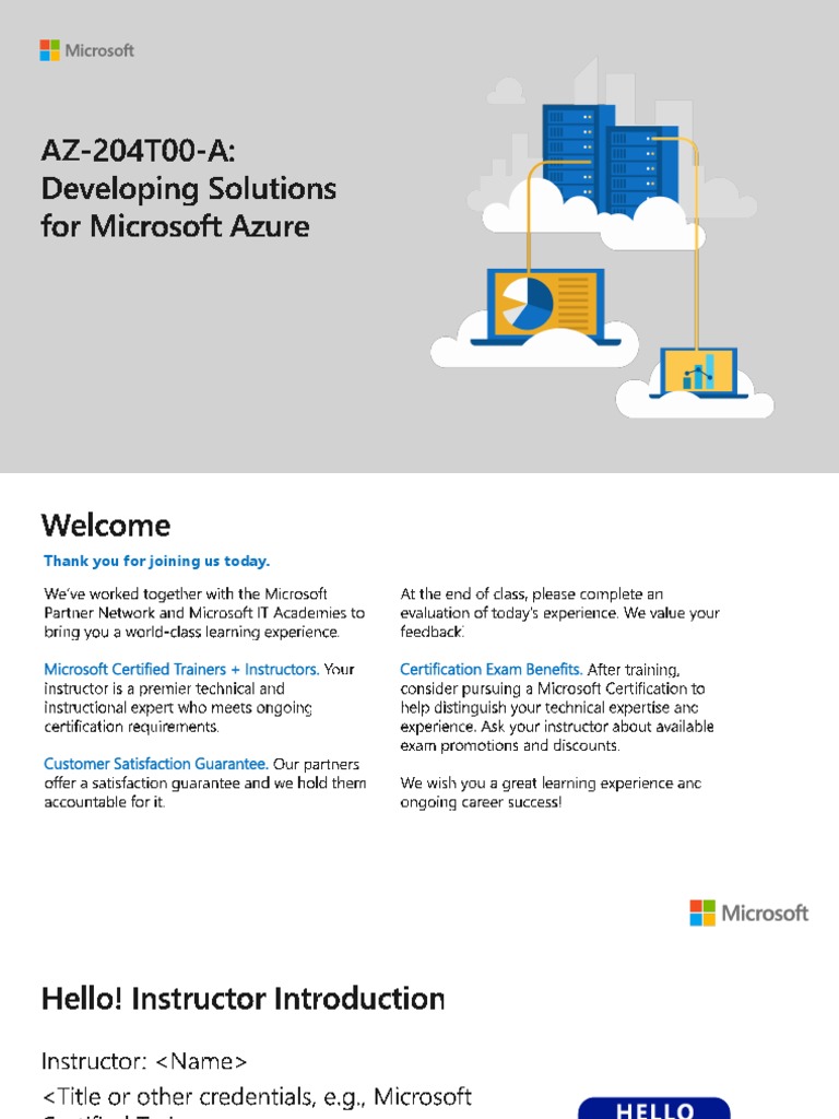 AZ 204.powerpoint | PDF | Cloud Computing | Microsoft Azure
