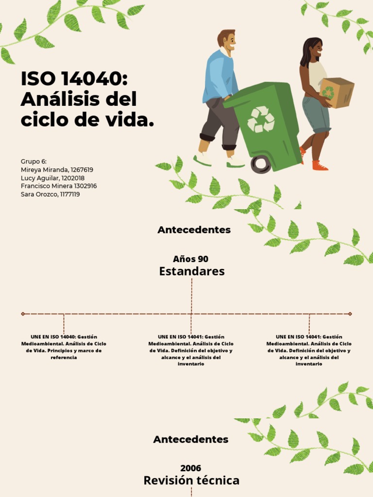 ISO 14040 Grupo6 | PDF | Ciencia y matemáticas | Tecnología