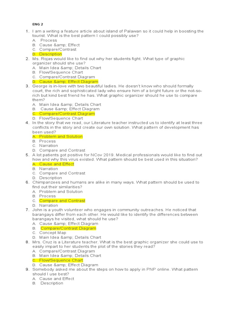 Eng 2 Achievement Test | PDF | Résumé | Paragraph