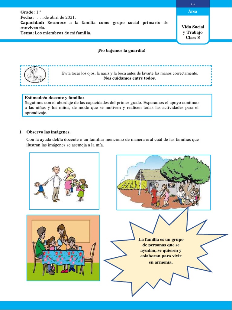 1º_Vida_Social_y_Trabajo_Semana__8 | PDF | Maestros | Cognición