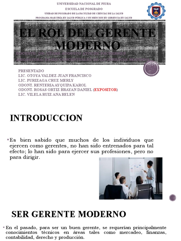 El Rol Del Gerente Moderno | PDF | Creatividad | Business