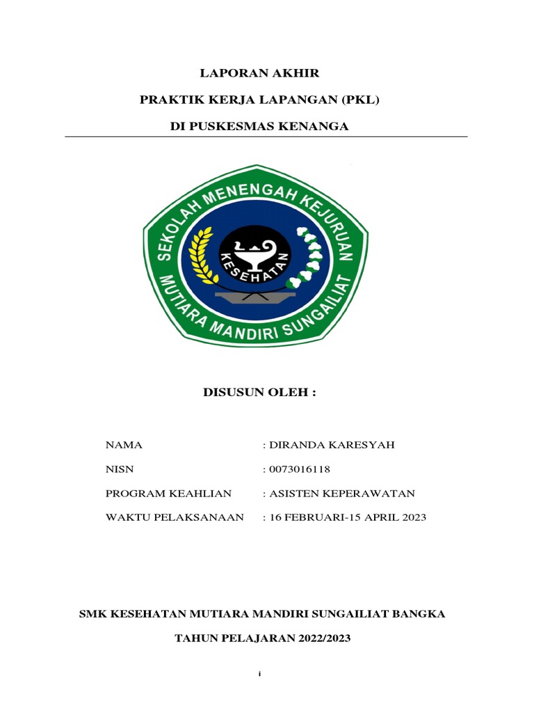 Contoh Laporan SMK Kes | PDF