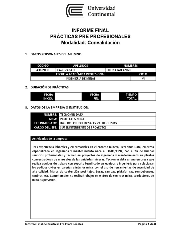 Practicas Preprofesionales Convalidacion JACZ 2022 | PDF | Demolición ...
