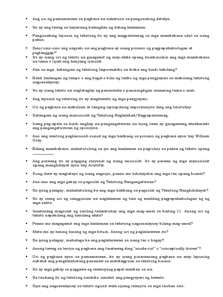 MIDTERM EXAM Pointers For Review | PDF