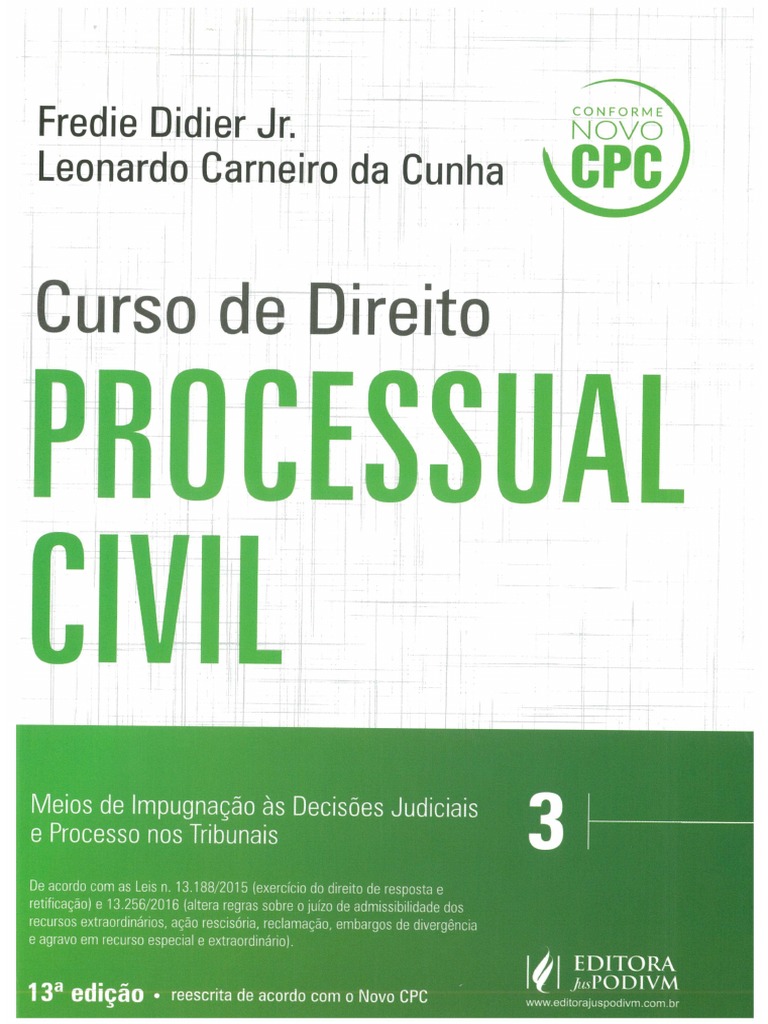 DIDIER, Fredie; CUNHA, Leonardo - Direito Processual Civil - Pp. 644-651 | PDF