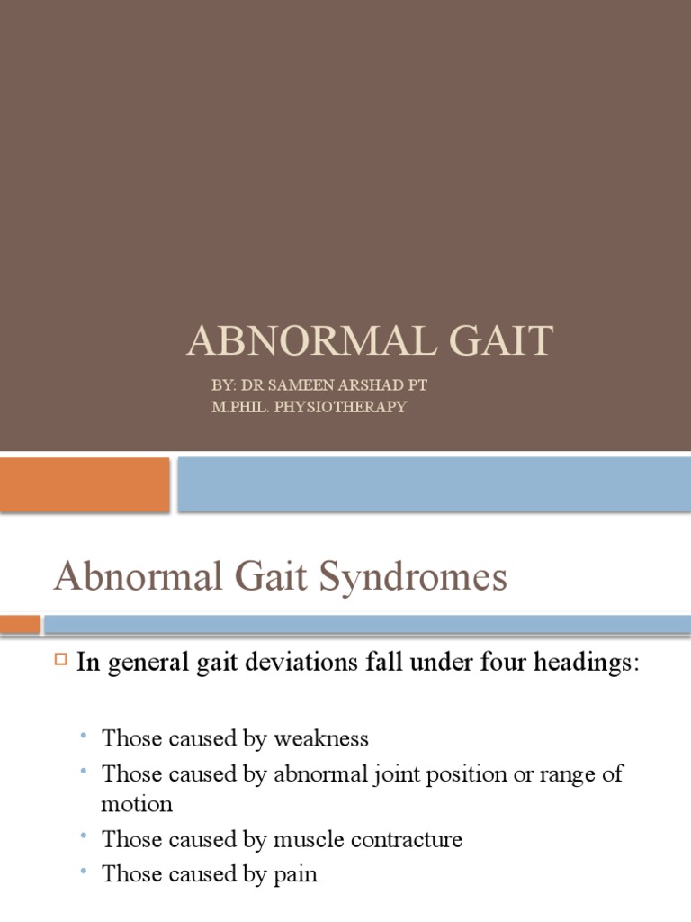 Abnormal Gait | PDF