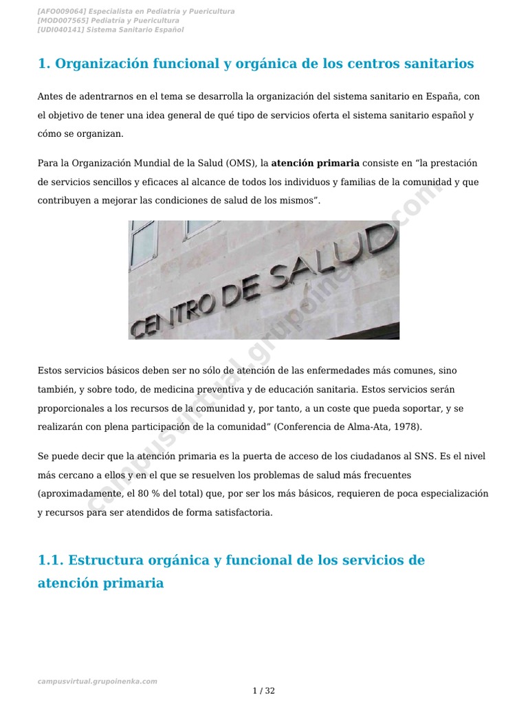 Sistema Sanitario Español | PDF | Hospital | Historial médico