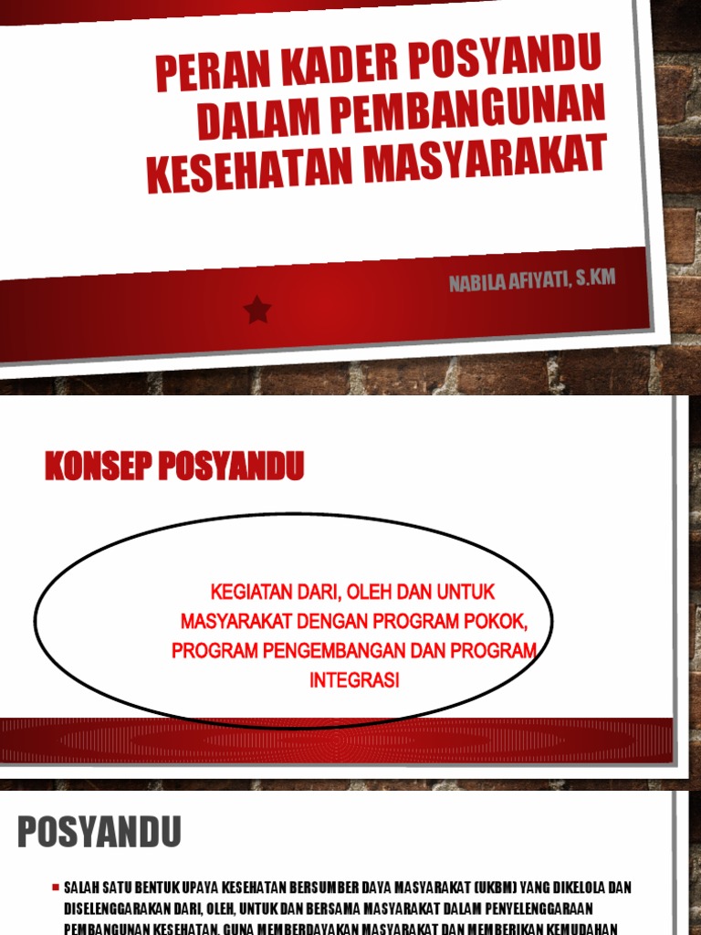 Peran Kader Posyandu Dalam Pembangunan Kesehatan Masyarakat | PDF | Ilmu Sosial | Pengembangan Diri