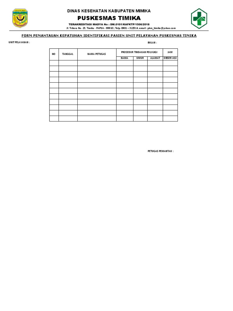 Gigi-Form Identifikasi Pasien | PDF
