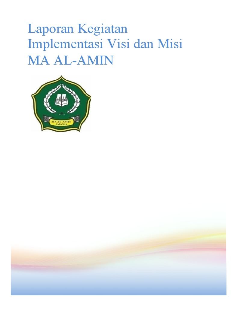 Laporan Kegiatan Implementasi Visi Dan Misi | PDF
