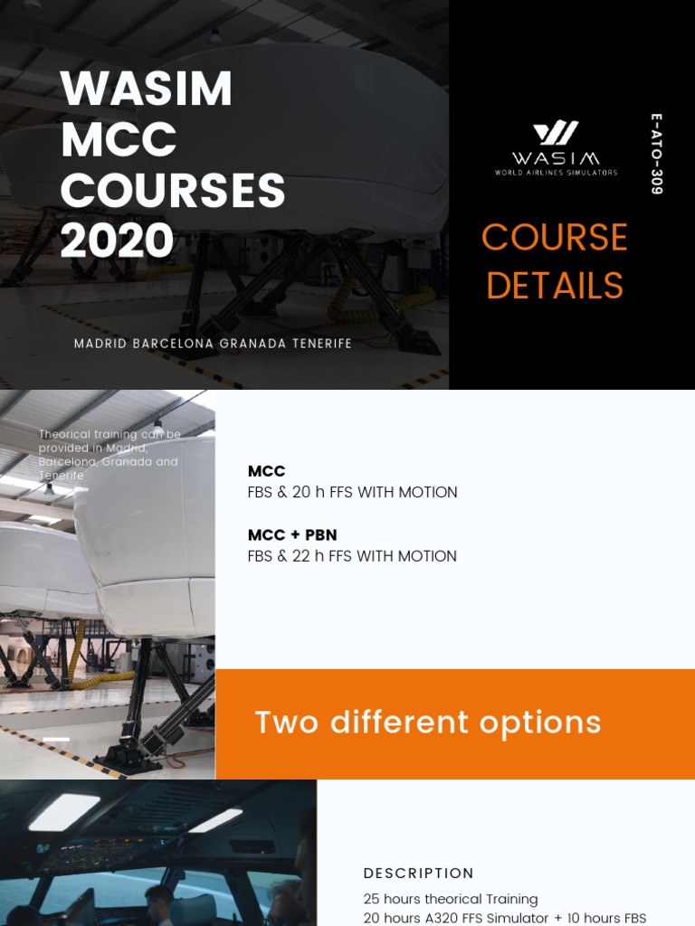 A320 MCC & PBN Courses in Spain | PDF