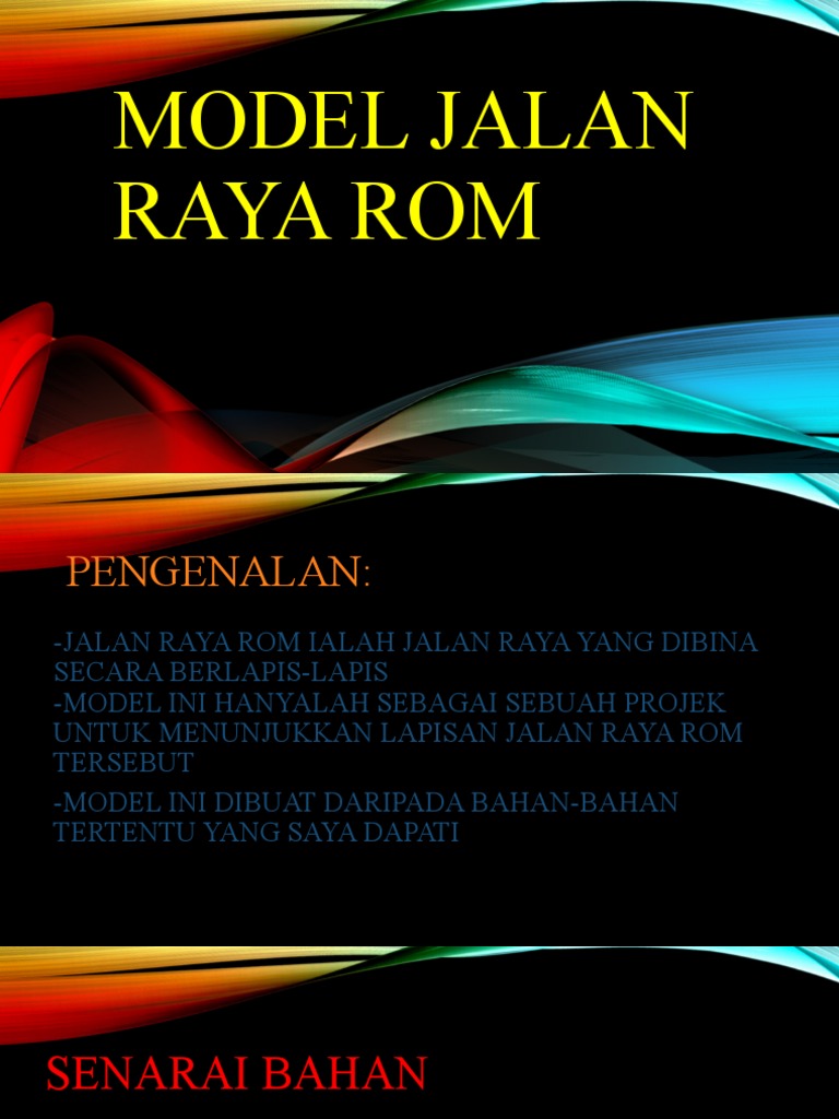 Model Jalan Raya Rom | PDF