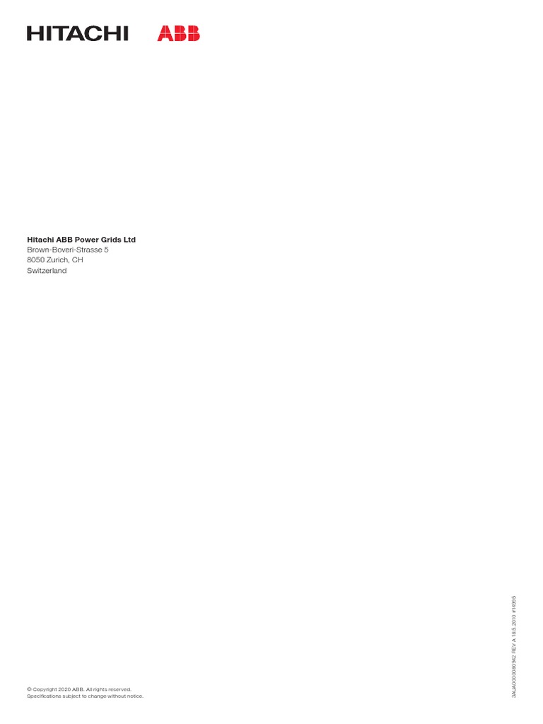 Hitachi ABB HECS - GCB - Brochure-1 PDF | PDF