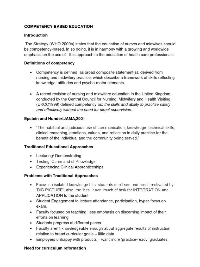 Competency Based Education....... Amrita | PDF | Competence (Human ...