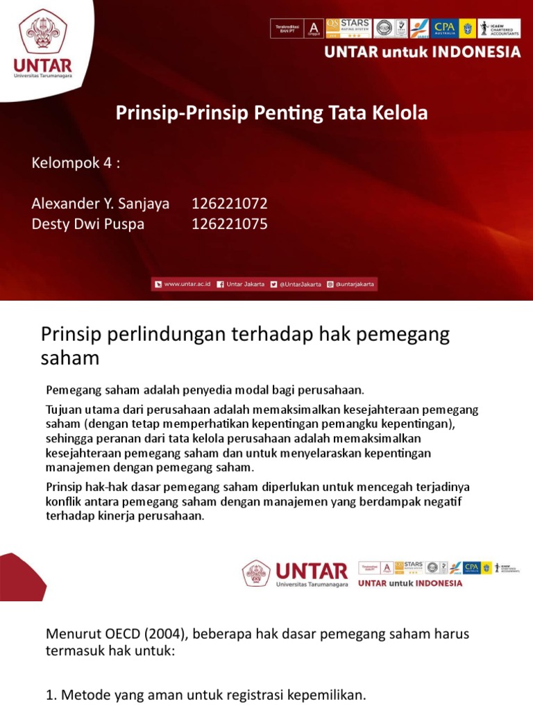 P4 - Prinsip-Prinsip Penting Tata Kelola | PDF