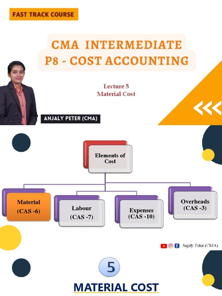 Material Cost - CMA Inter Costing | PDF