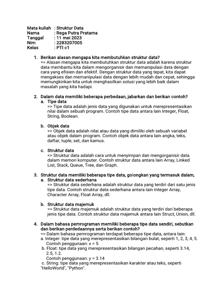 Nama Rega Putra Pratama Nim 2283207005 | PDF | Karier & Perkembangan | Metode & Bahan Ajar