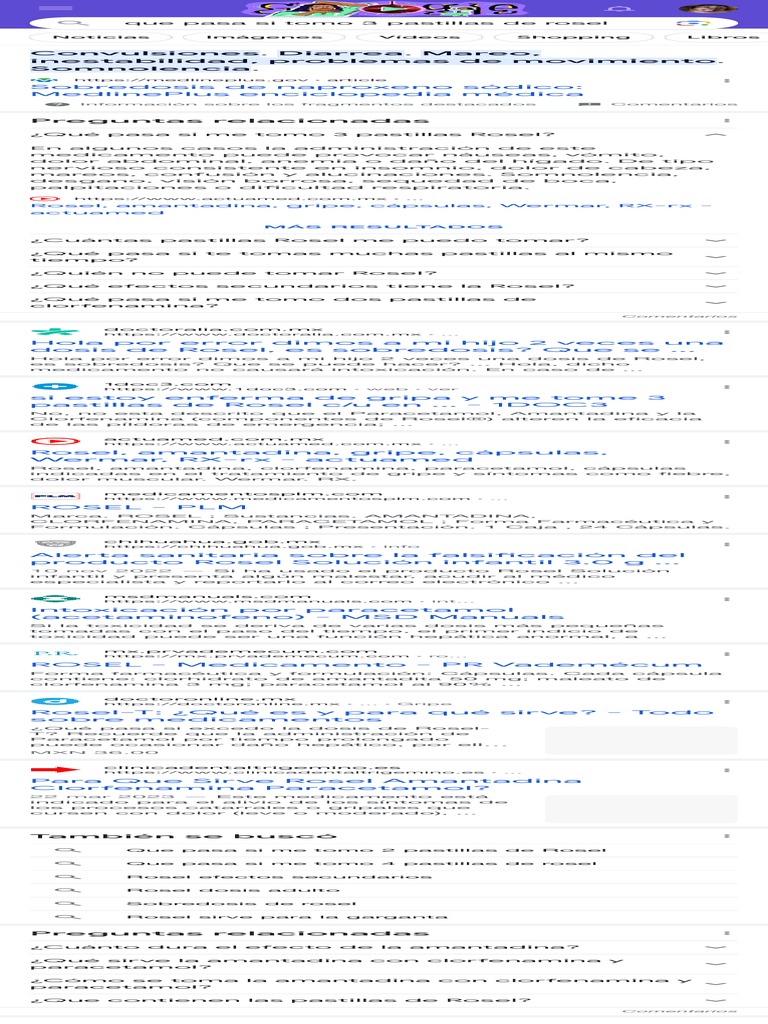 Que Pasa Si Tomo 3 Pastillas de Rosel - Buscar Con Google | PDF ...