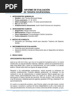 INFORME EVALUACIÓN Ados-2 EJEMPLO | PDF | Espectro autista | Ciencias ...