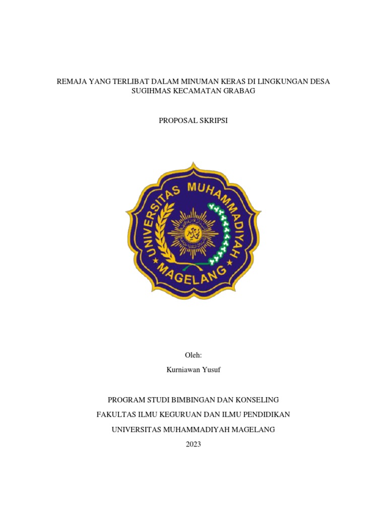 Proposal Kurniawan Yusuf - 0007 | PDF