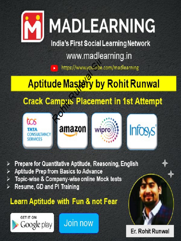 MAD LEARNING EBOOK - Watermark | PDF | Rupee | Numbers