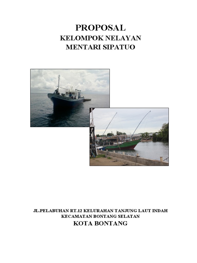 Proposal Bantuan Kelompok Nelayan | PDF | Pengelolaan Keuangan & Uang