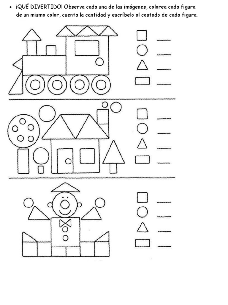 Paisajes Creativos con Figuras Geométricas | PDF