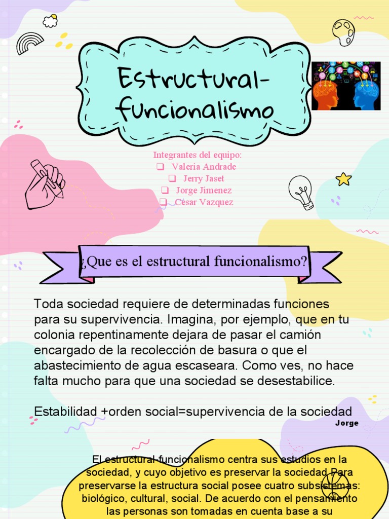Estructural Funcionalismo | PDF | Sociedad | Ciencias del comportamiento