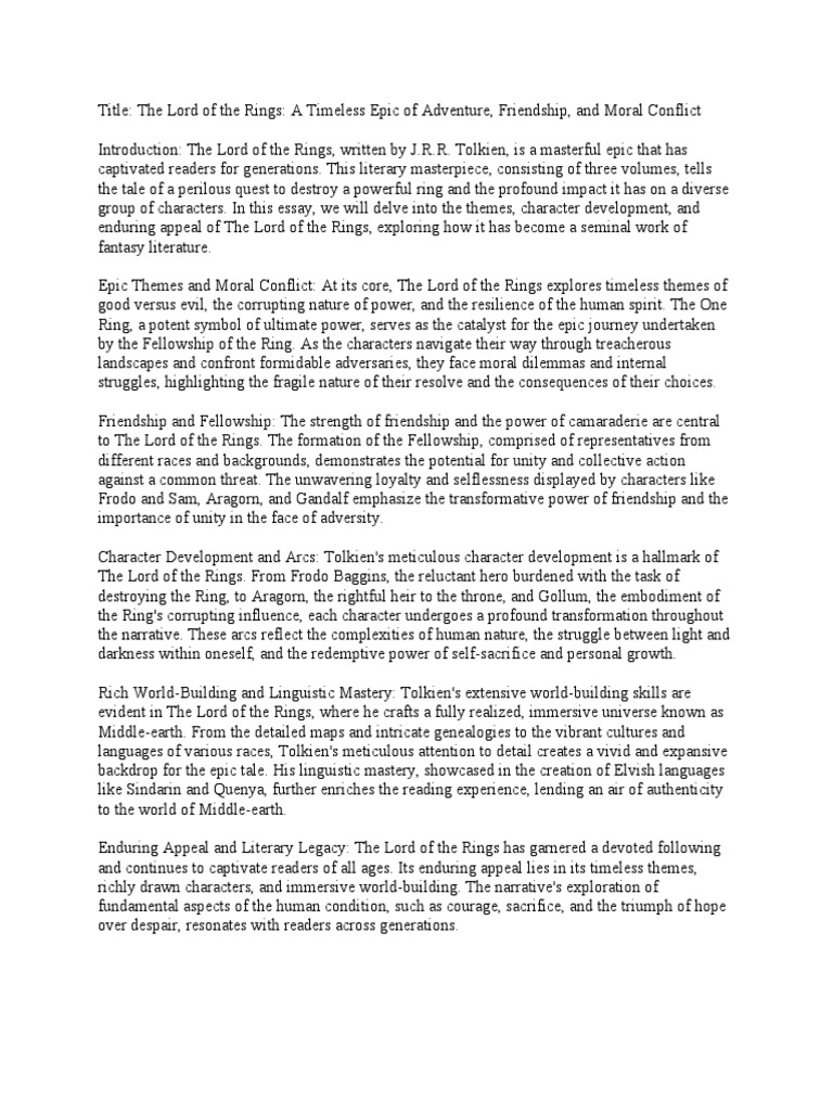 Lotr | PDF | The Lord Of The Rings | Middle Earth