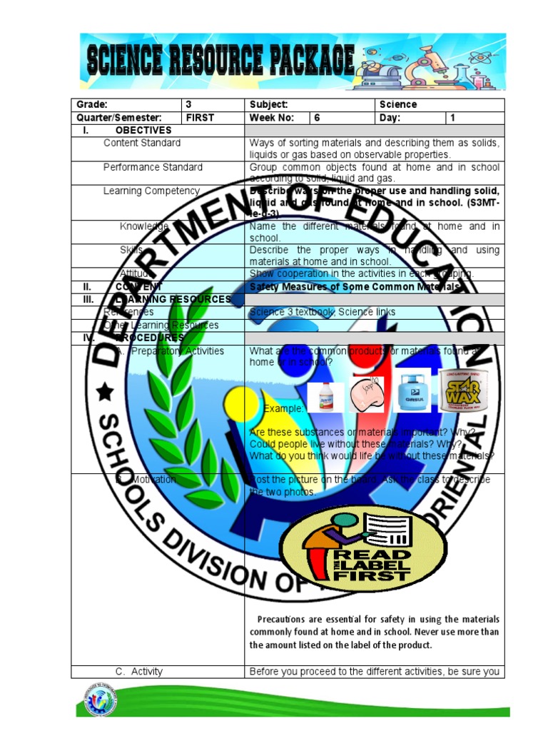 Science3 DLP Q1 Week6 Day1 | PDF | Learning | Cognitive Science