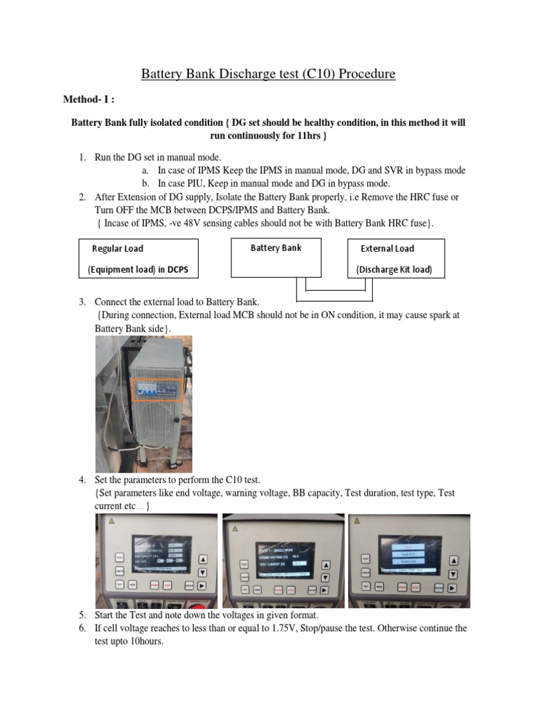 C10 Test Procedure - Updated | PDF | Fuse (Electrical) | Voltage